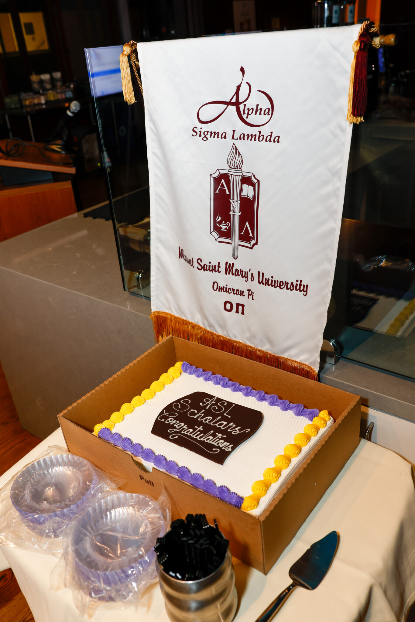 Omicron Pi welcomes new ASLHS Inductees at Mount St. Mary's University ...